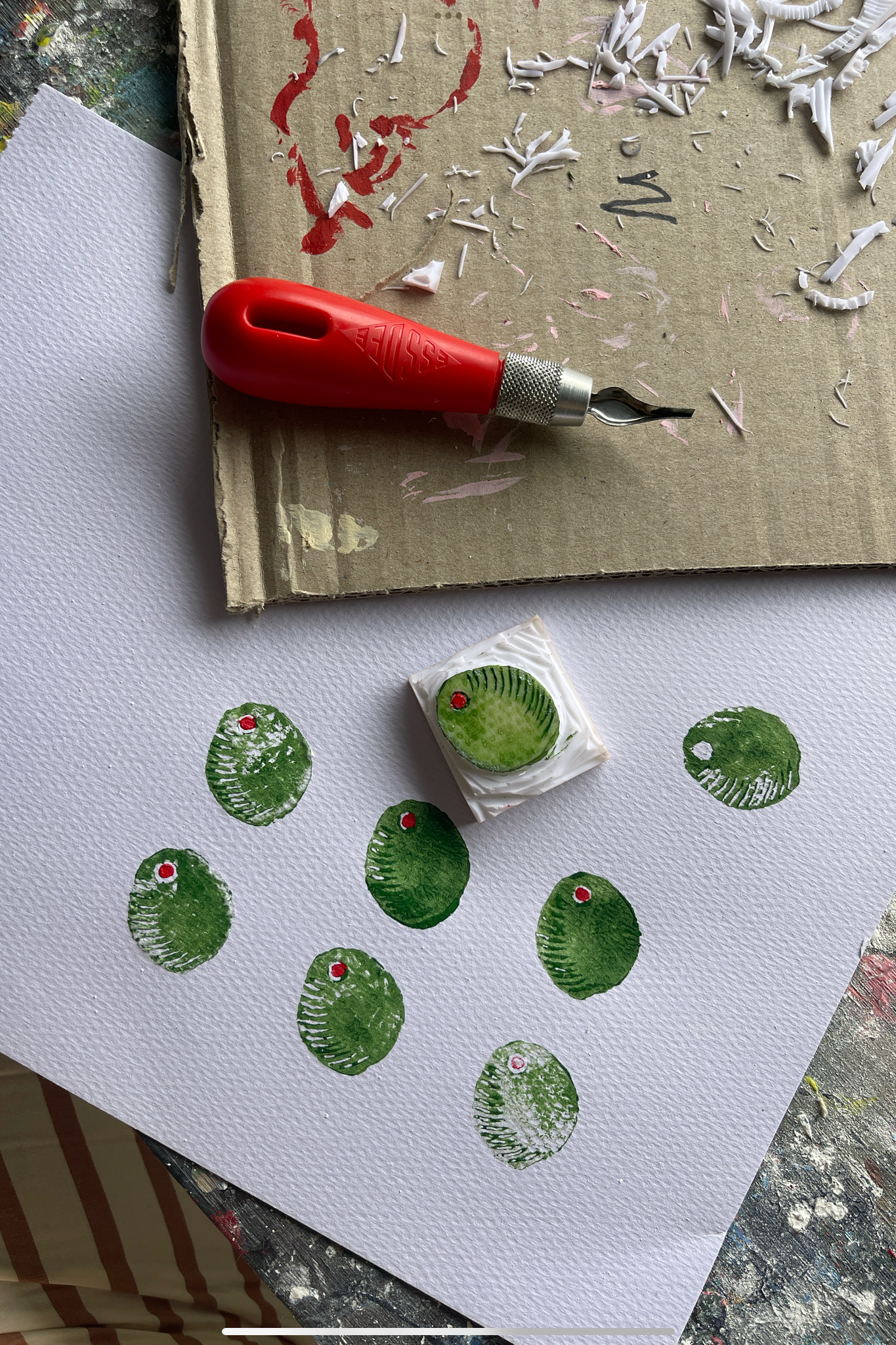 Lino Cut & Print – The Sweet Fine Artist Studio