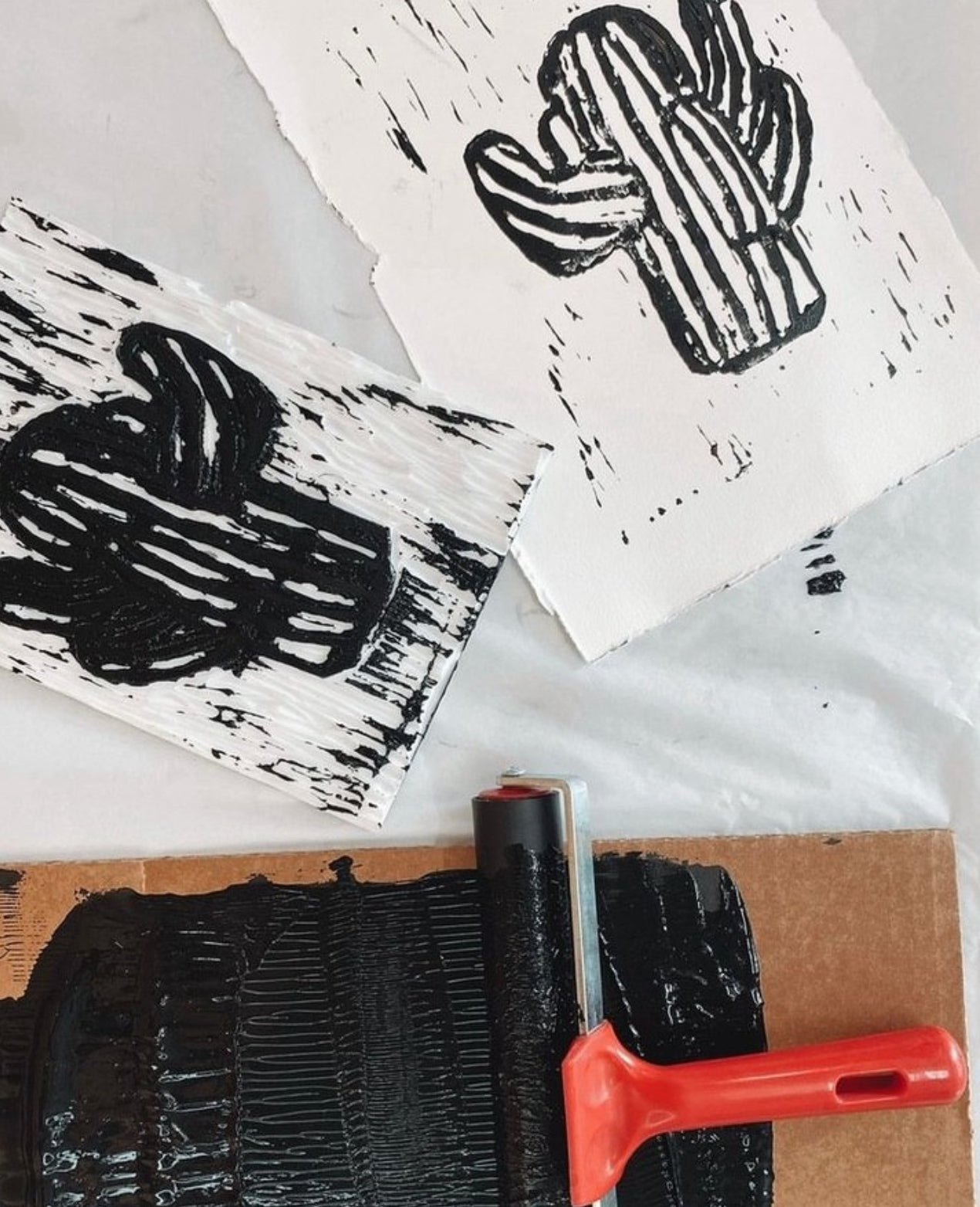 Lino Cut & Print – The Sweet Fine Artist Studio